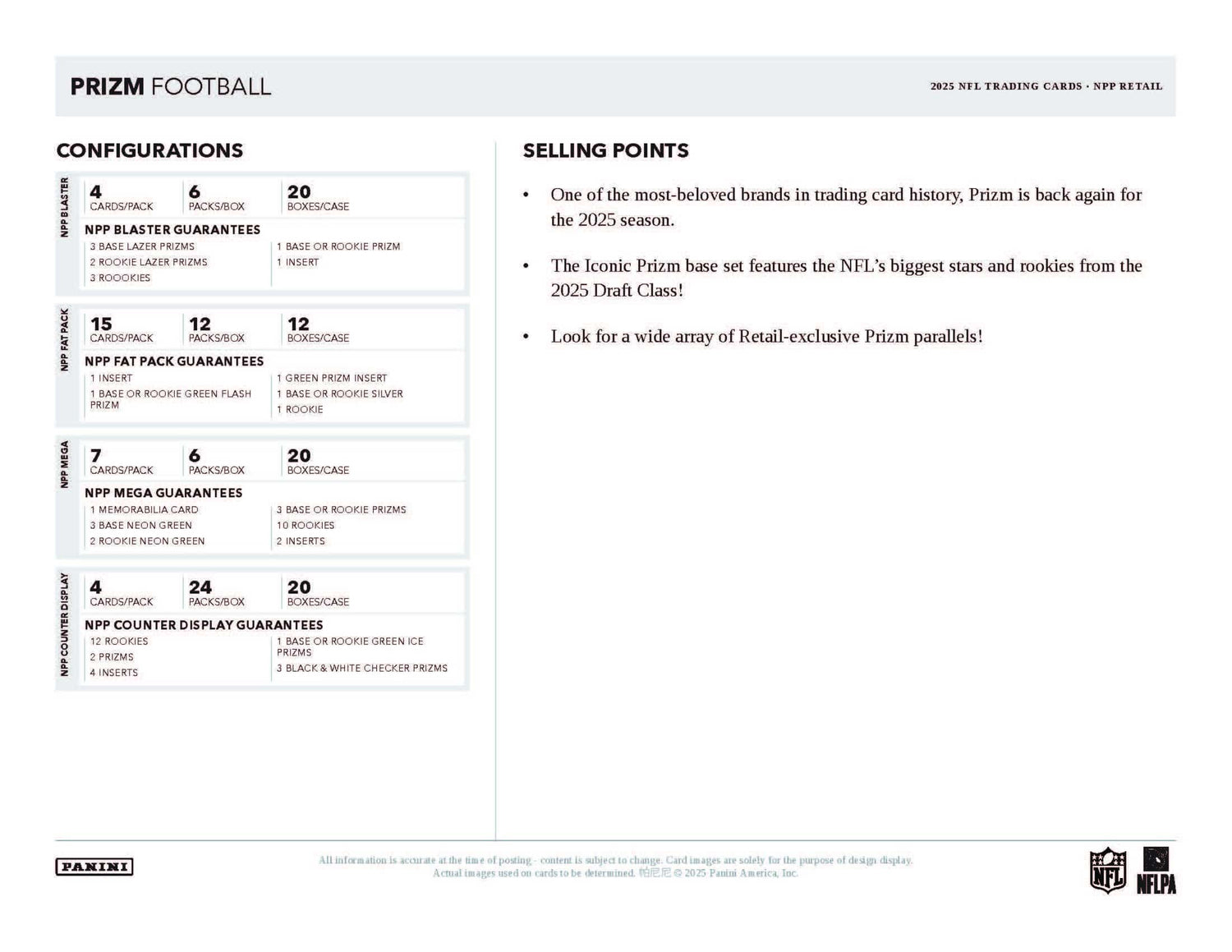 Panini Prizm Football Blaster Box 2025 | deichcards.de